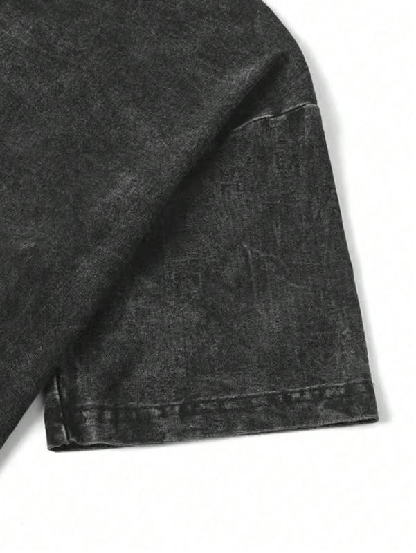 [Vintage Cotton Print Tee] Vintage Washed High Quality Cotton Enjoy the ...