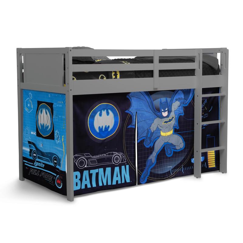 Batman Loft Bed Tent - Curtain Set for Twin Loft Bed (Bed Sold ...