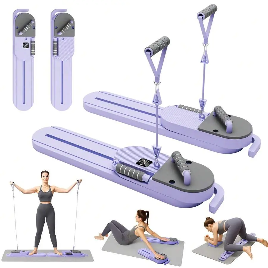 Pilates Board - 2025 Updated Pilates Reformer Machine Set, Multi ...