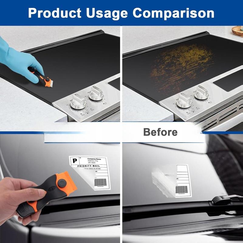 Razor Scraper Tool 2 Pack, Razor Blade Scraper Tool with 20pcs Plastic ...