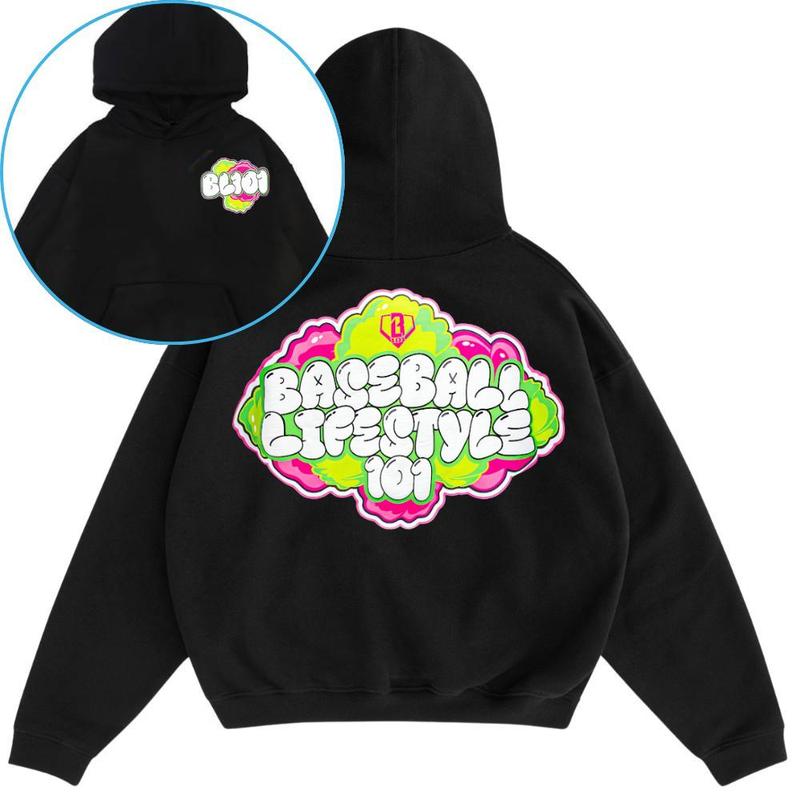 Baseball LifeStyle 101 Cotton Candy Youth and Adult Hoodie, baseball ...