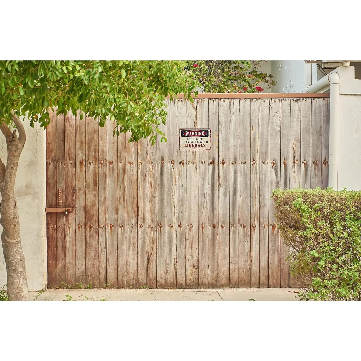 Funny Novelty Garage Beware Sign Warning Does Not Play Well with ...