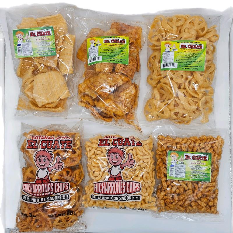 Chicharrones Wheat Duro Snack Plain & Spicy (1 Bag) - Crispy Dry Snack ...