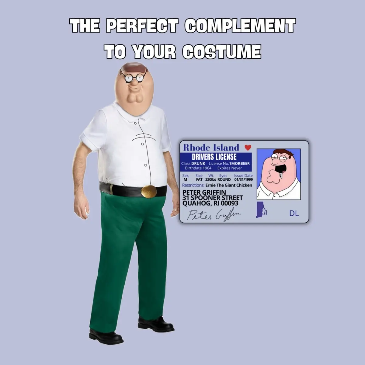 Peter Griffin Driver's License from Family Guy (3 Pack) - TikTok Shop