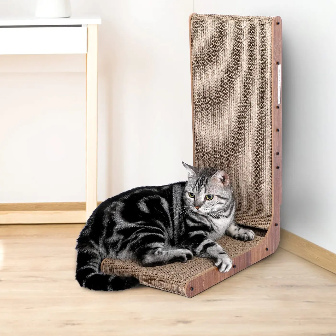 [Follower Exclusive]Cat Scratcher with Cat Toys Ball Track, Build-in ...