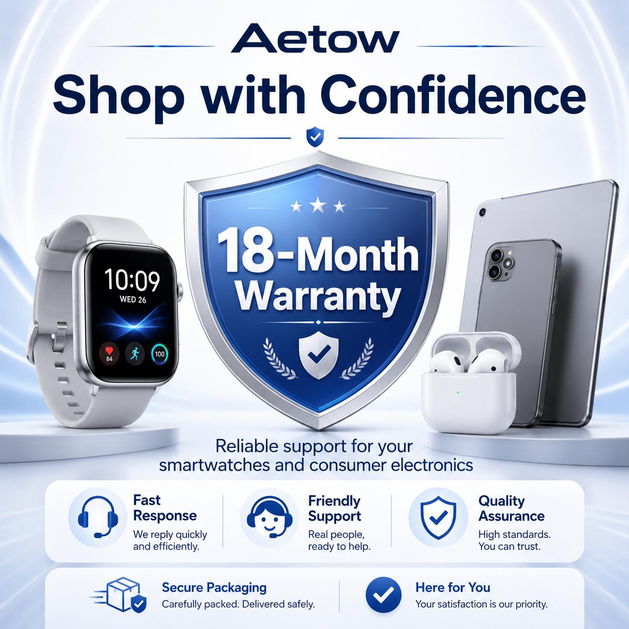 Aetow Premium Smartwatch for Women, 1.43” AMOLED 466×466 Display ...