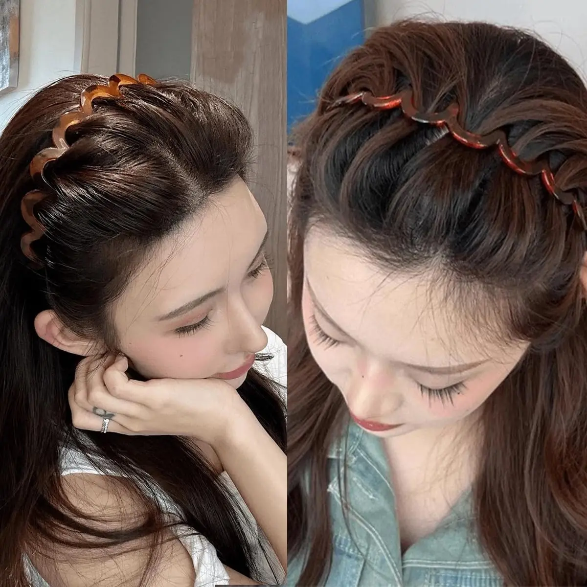 Zig Zag Headbands, Recycled Plastic Wavy Hair Band with Teeth ...