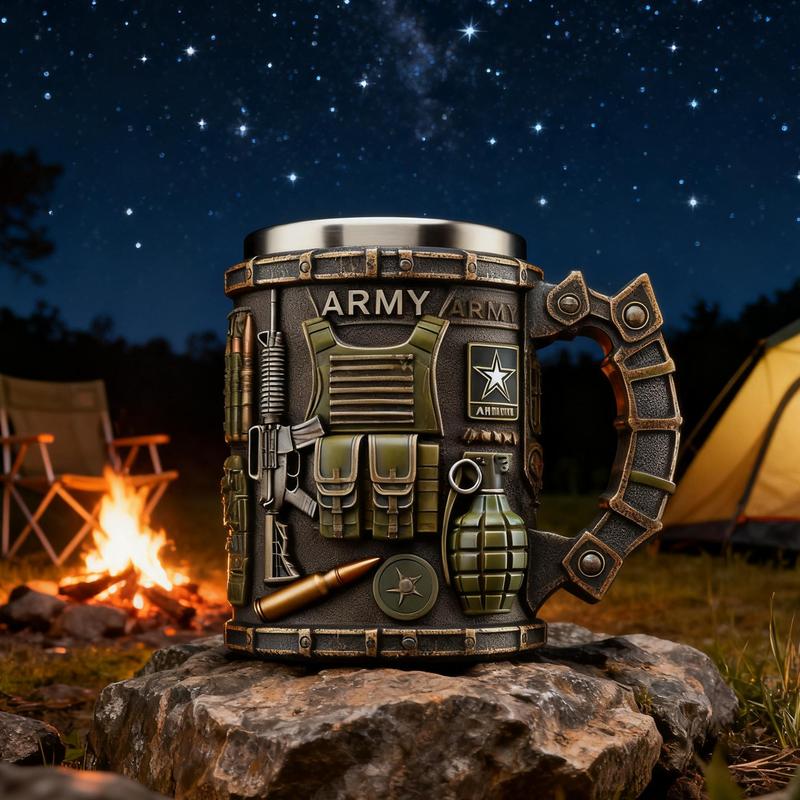 Brand New 3D Special Forces Resin Stainless Steel Mug - Black Friday ...