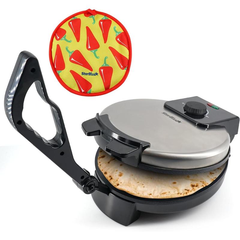 10inch Roti Maker by StarBlue with FREE Roti Warmer and Removable ...