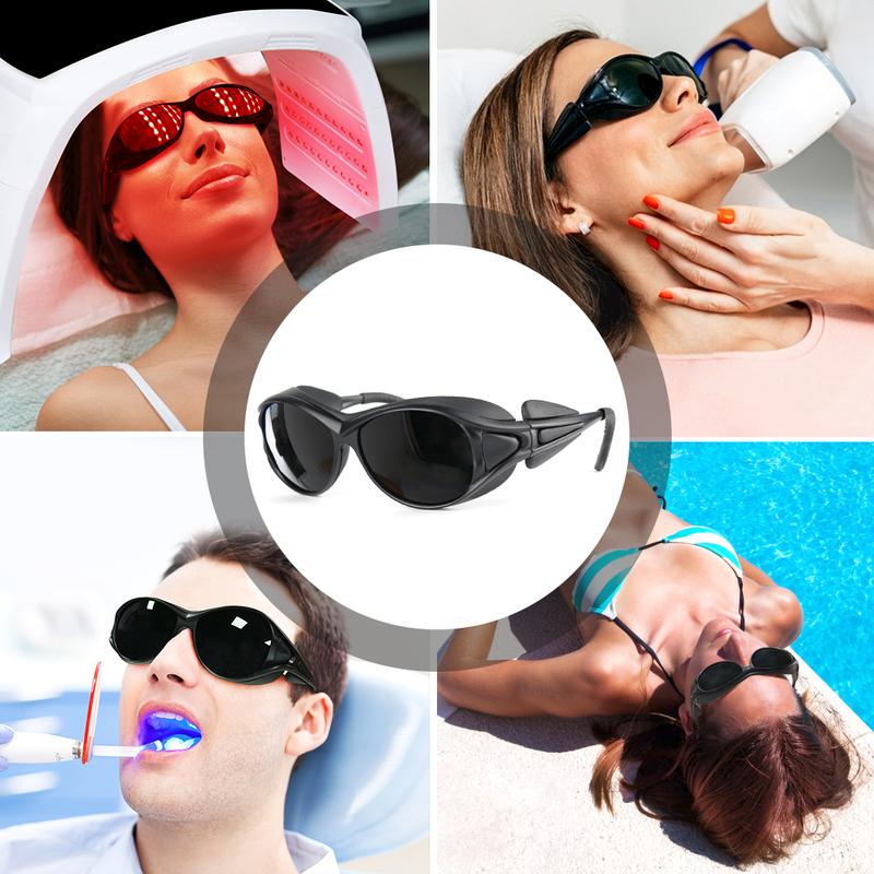 Red Light Therapy Glasses, Hair Removal Light Protection Glasses, Over ...