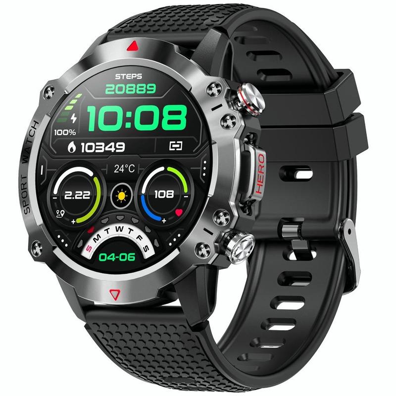 Large Round Screen Waterproof Smart Watches, Touch Screen Digital ...